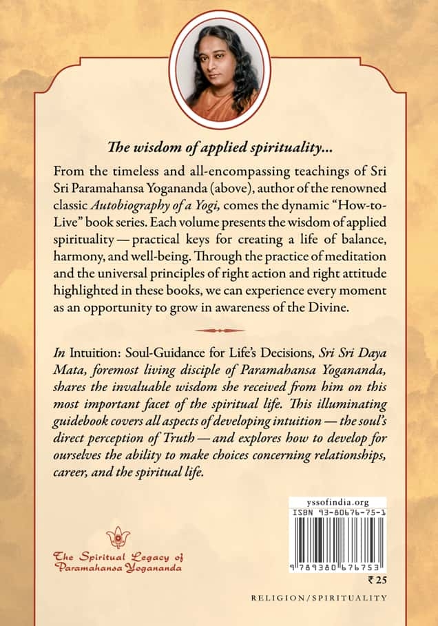 Intuition: Soul-Guidance for Life's Decisions - Yogoda Satsanga Society ...